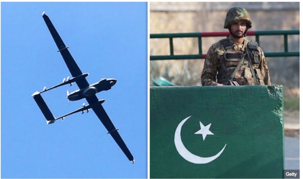 Pakistani army claims to have shot down an Indian 'spy drone'