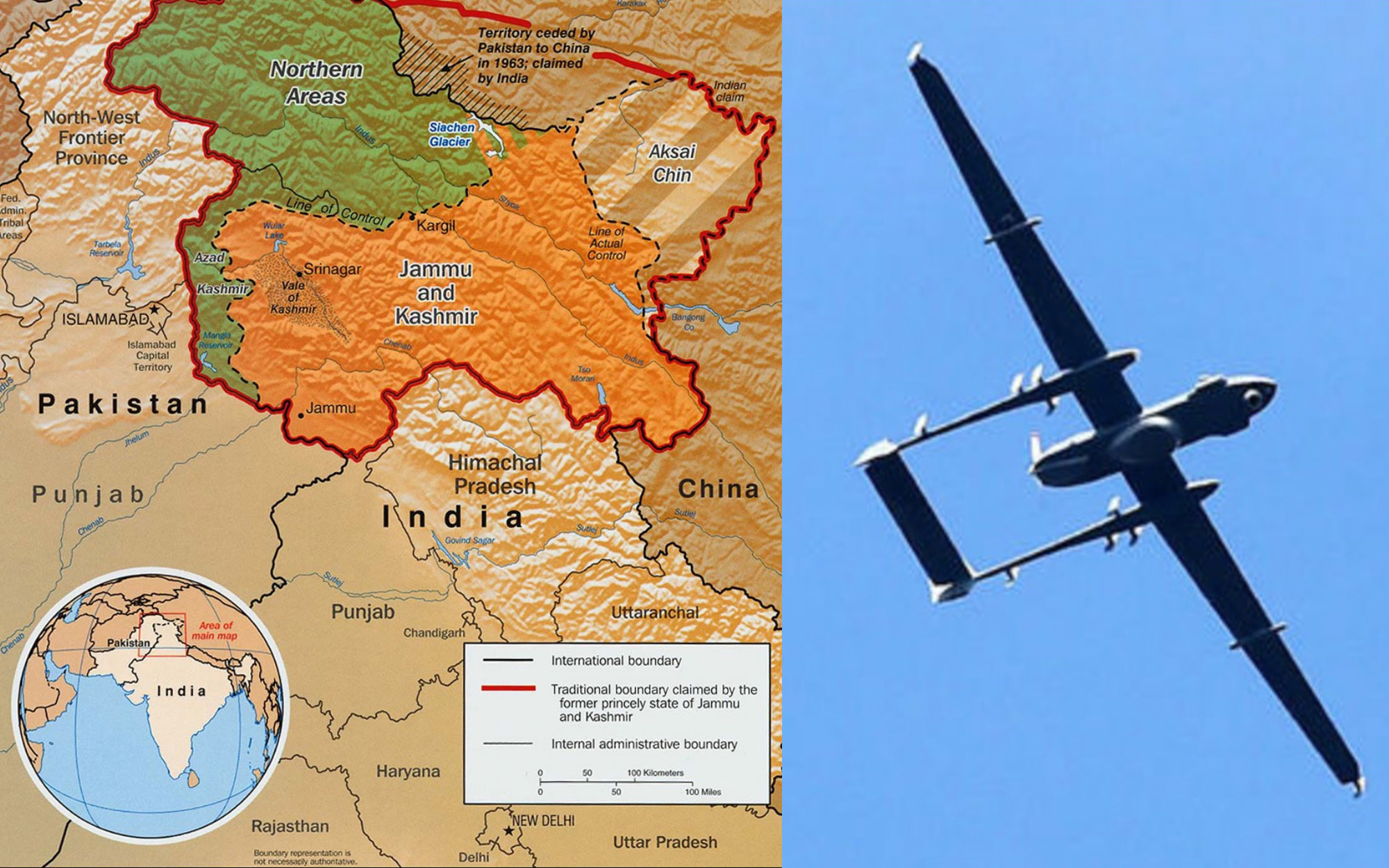 Pakistani army claims to have shot down an Indian 'spy drone'