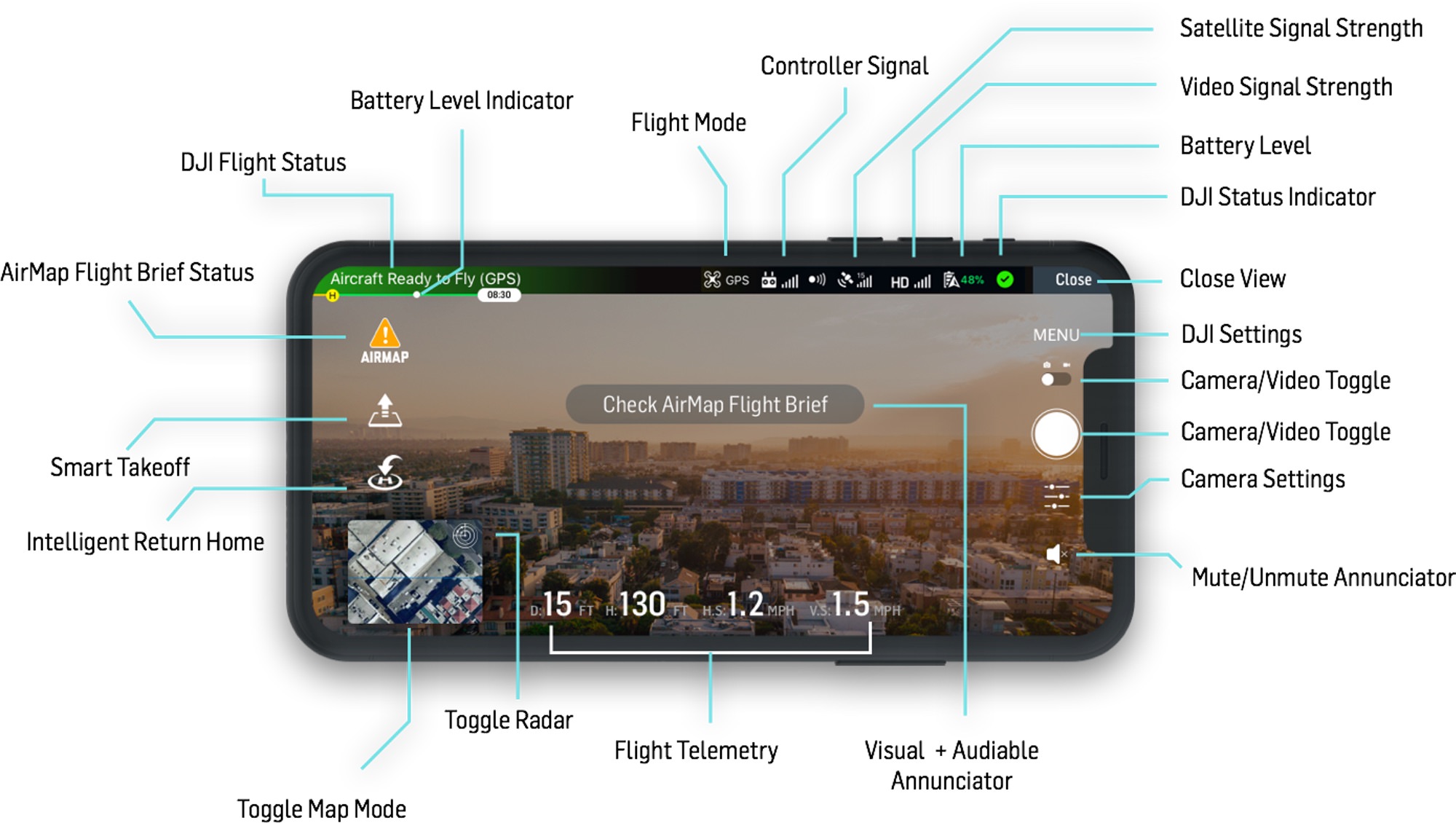 You can now fly your DJI drone directly from the AirMap app for iOS and ...