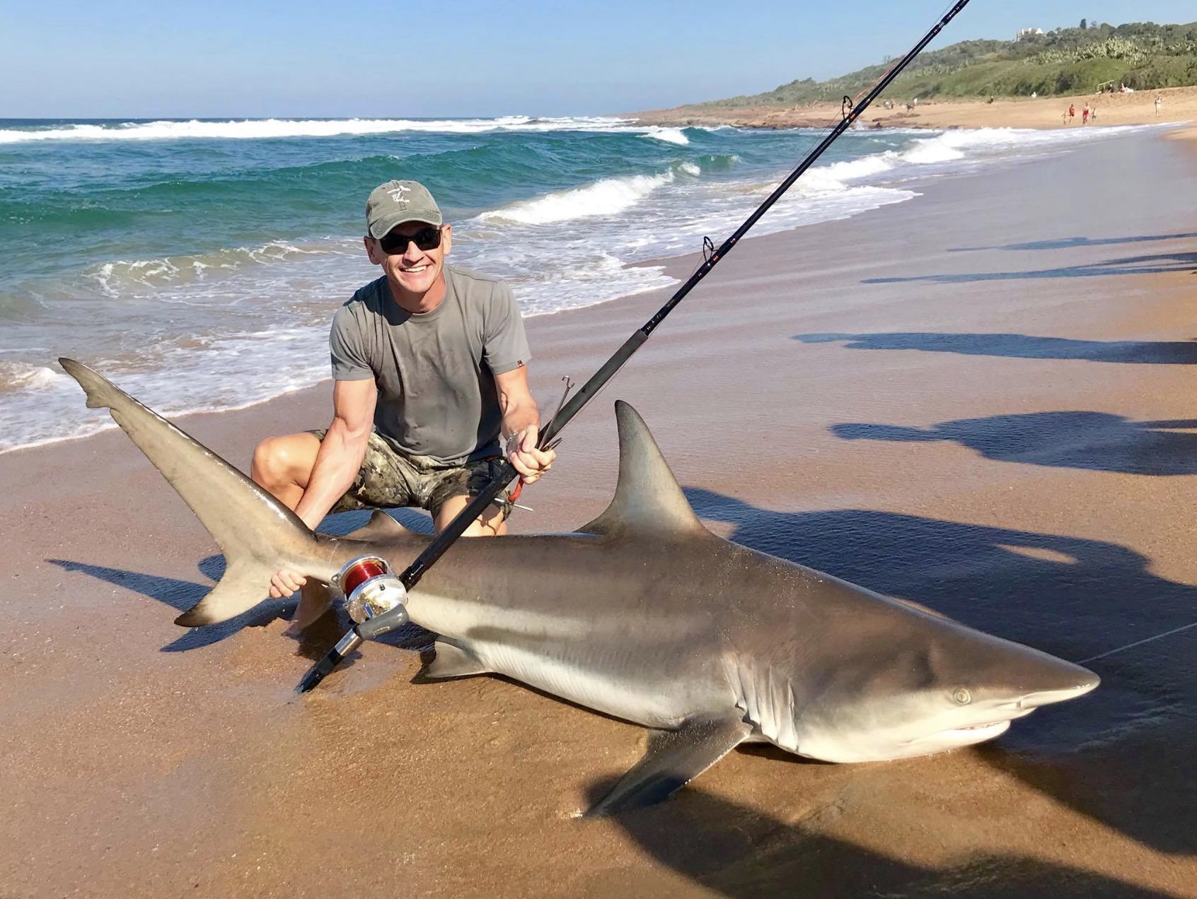 Drone fishermen are catching massive sharks by getting the bait as far ...