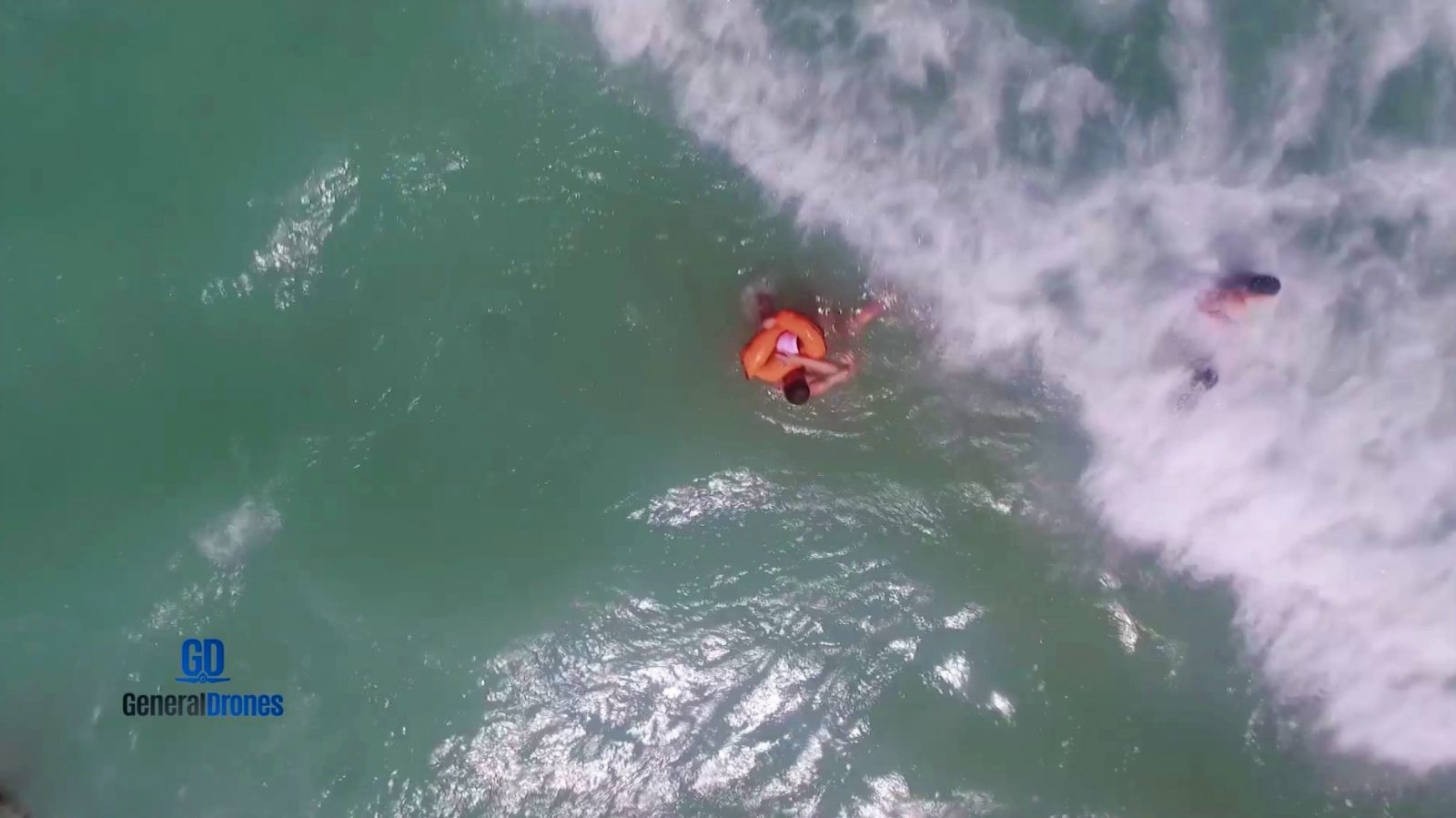 Auxdrone Lifeguard drone assists in the rescue of three people in ...