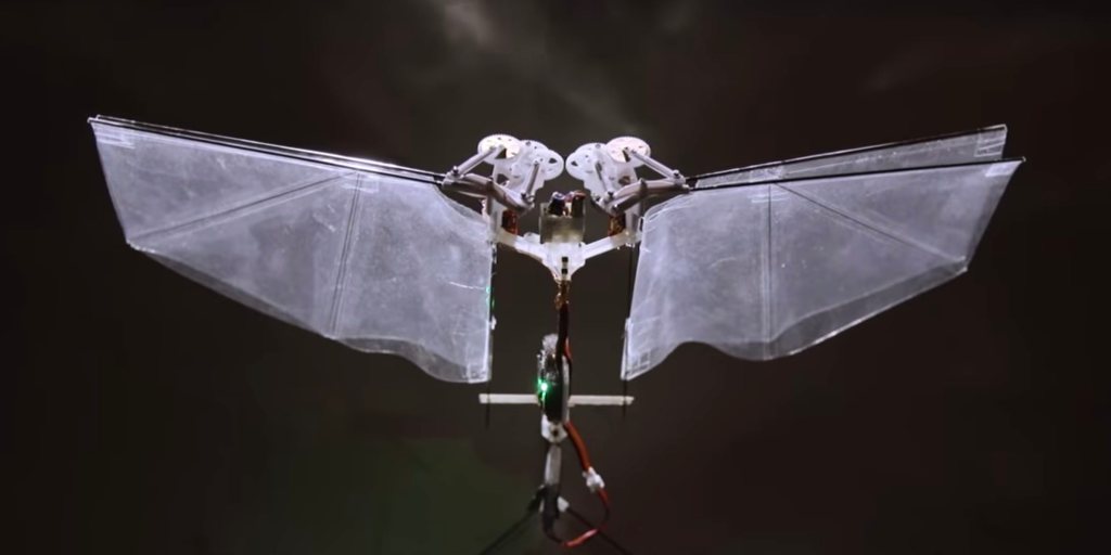 Insect-inspired flying robot, DelFly Nimble developed by Dutch ...