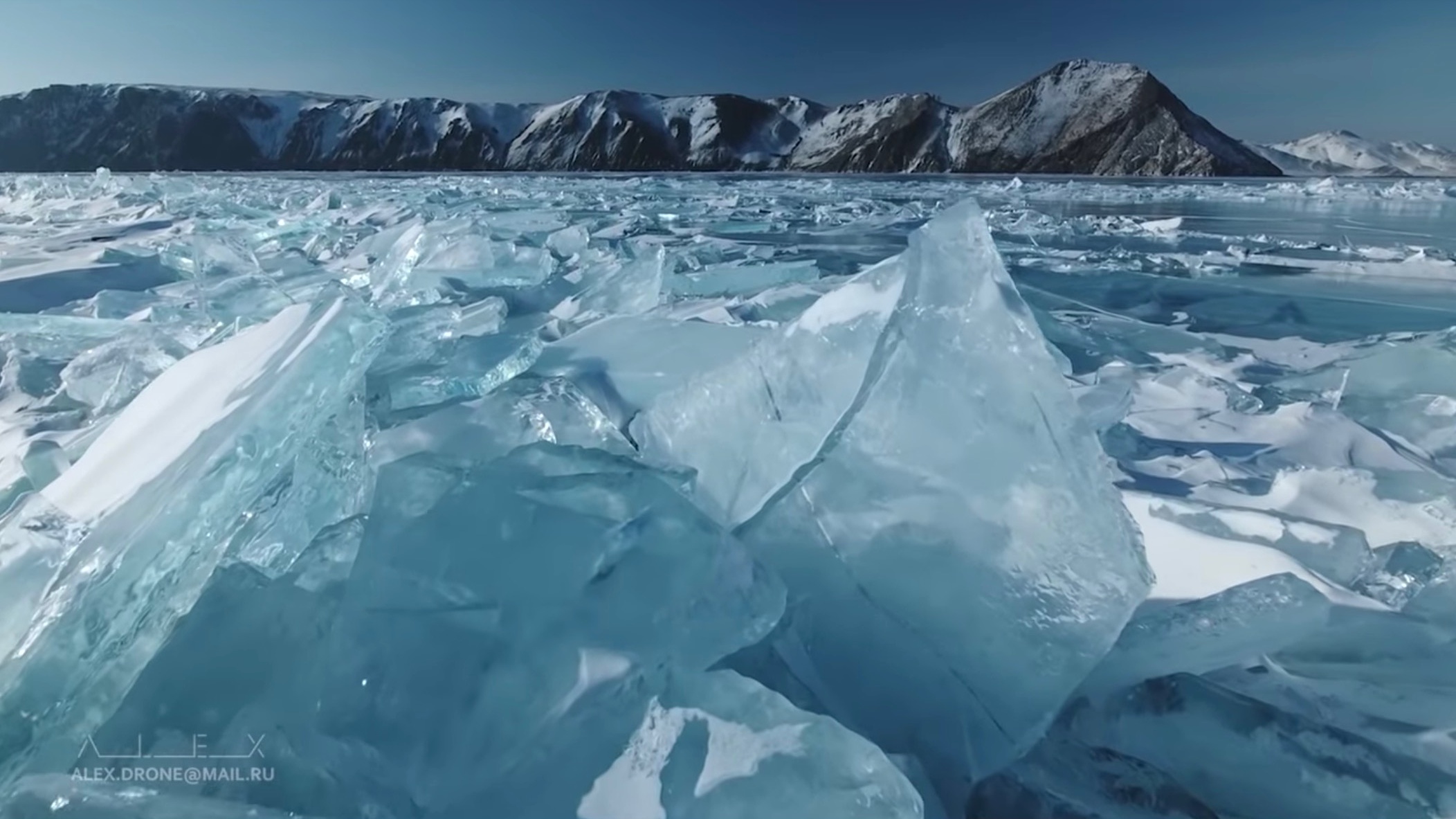 DroneRise - Best of winter Baikal Lake ice captured by drone