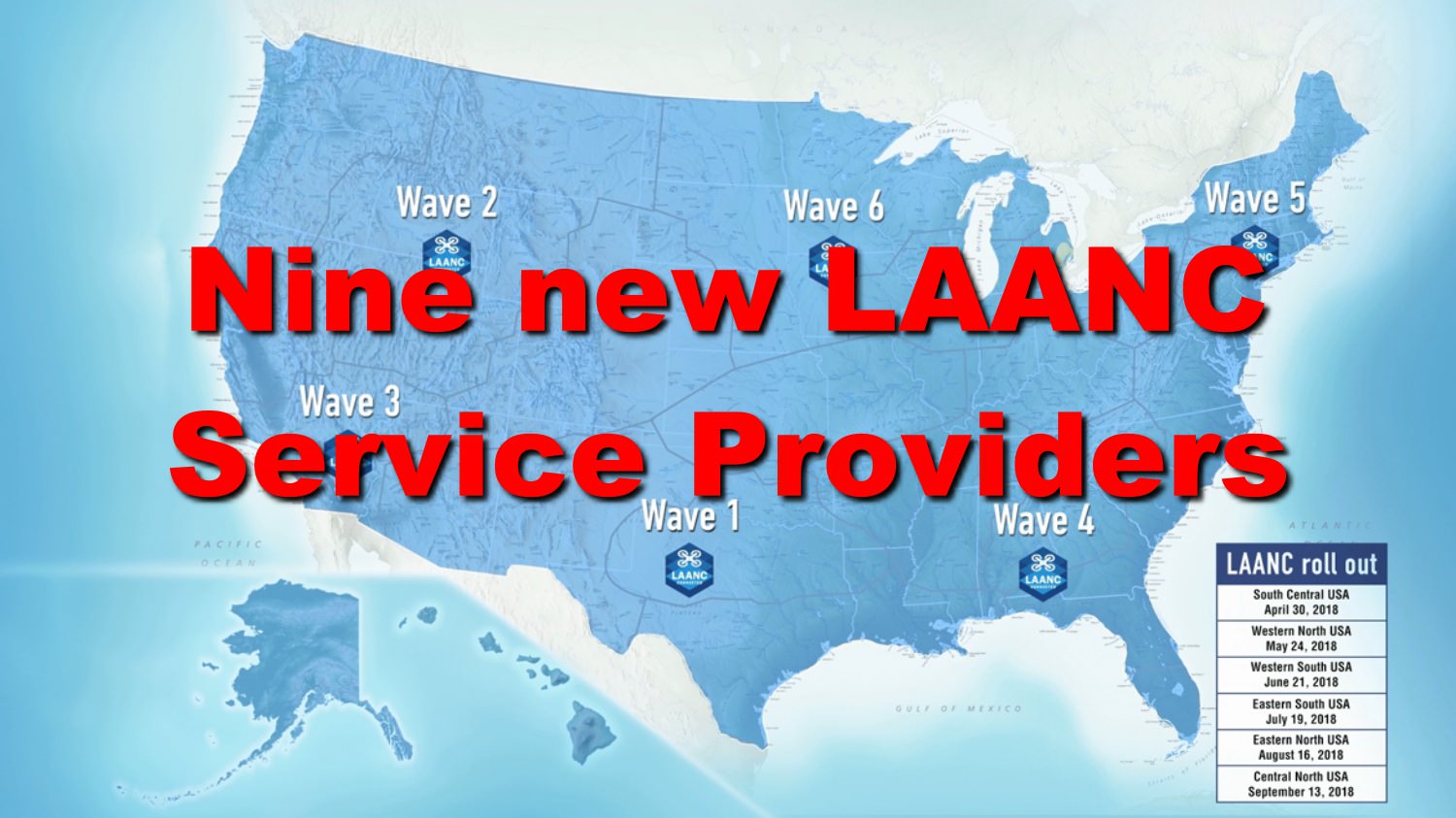 The FAA approved nine new LAANC service providers - DroneDJ