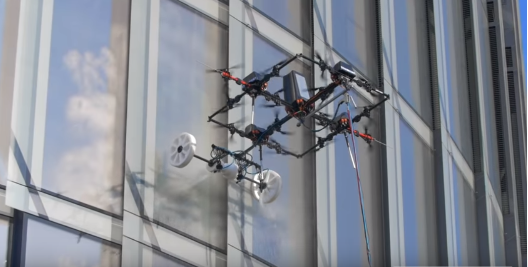 Wash your windows with an Aerones drone