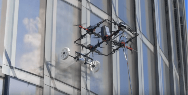 Wash your windows with an Aerones drone - DroneDJ