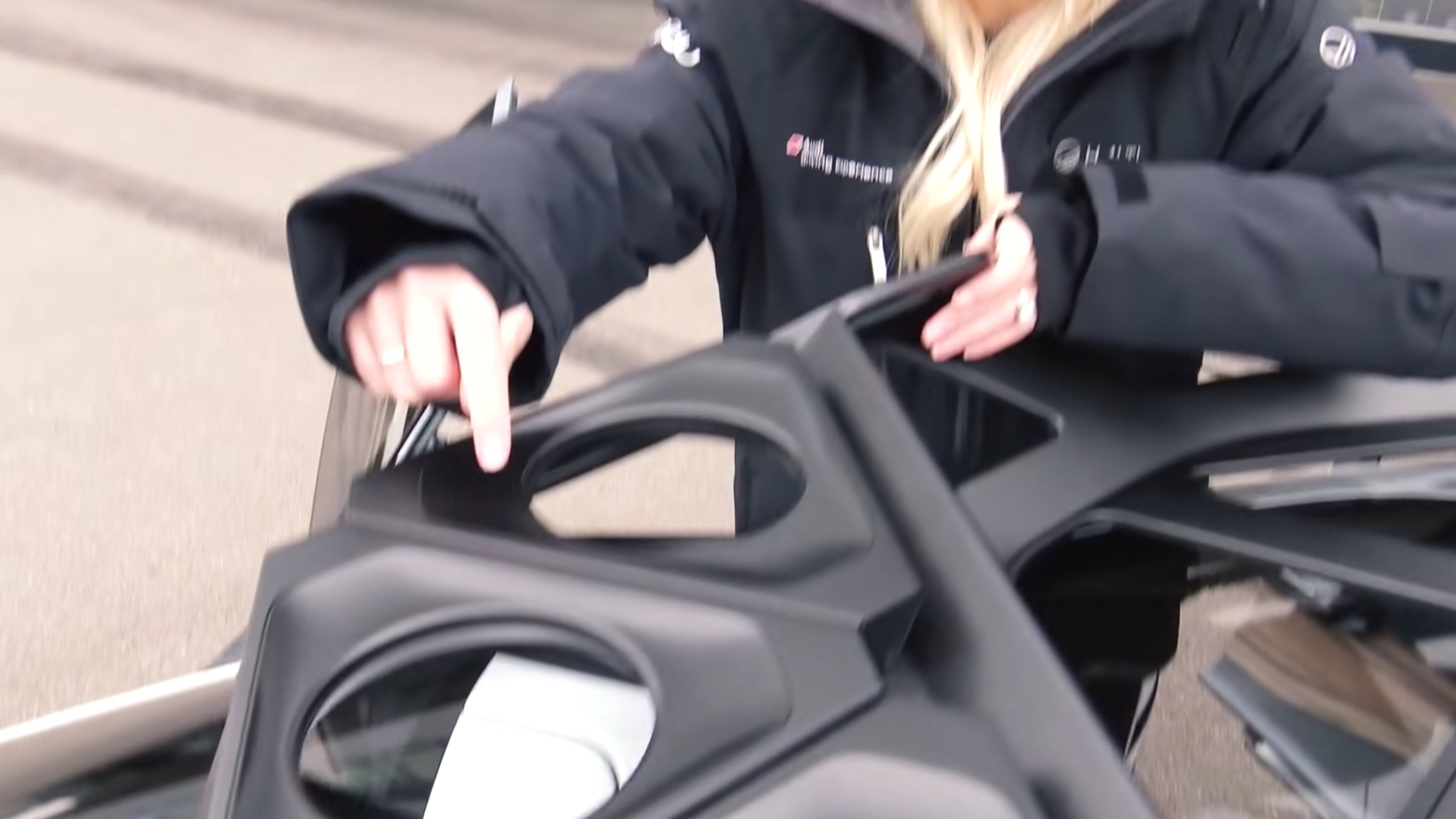 Audi AI Trail with drones as headlights [video]