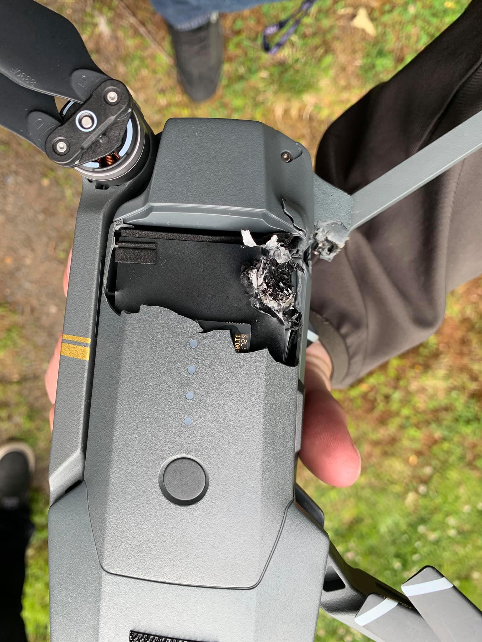 DJI Mavic Pro survives rifle shot and returns to owner