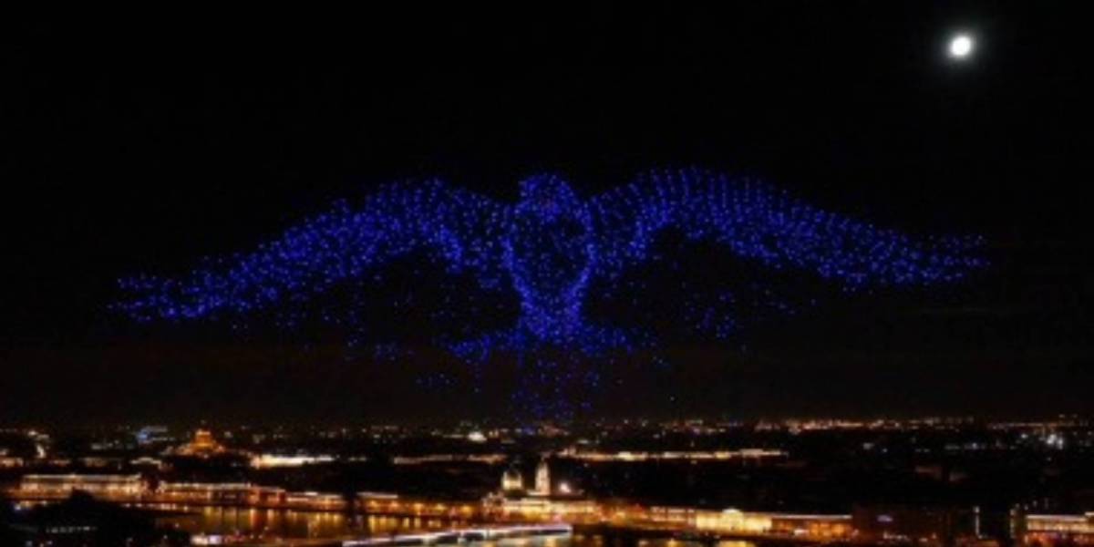 2198 drones take to the sky in record-breaking drone show