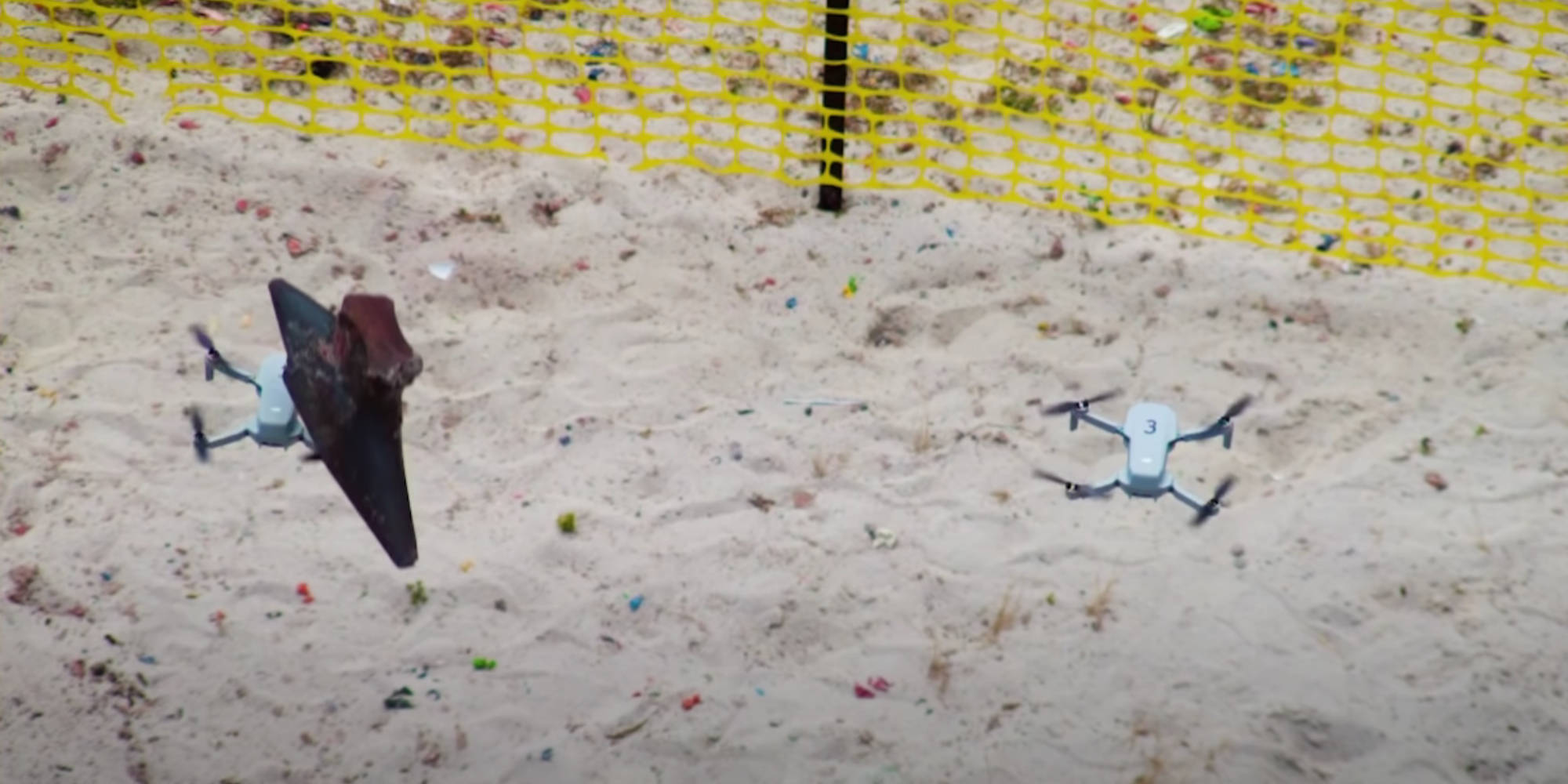 Watch a falling anvil destroy a drone from 147 feet in the air