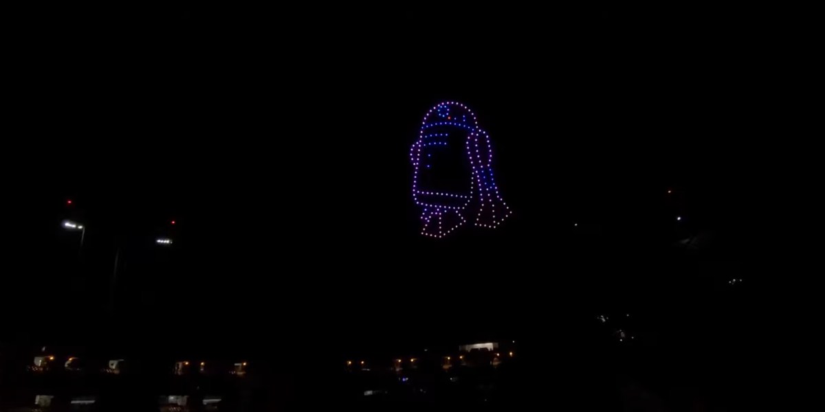 Oakland A's host Major League Baseball's first drone light show