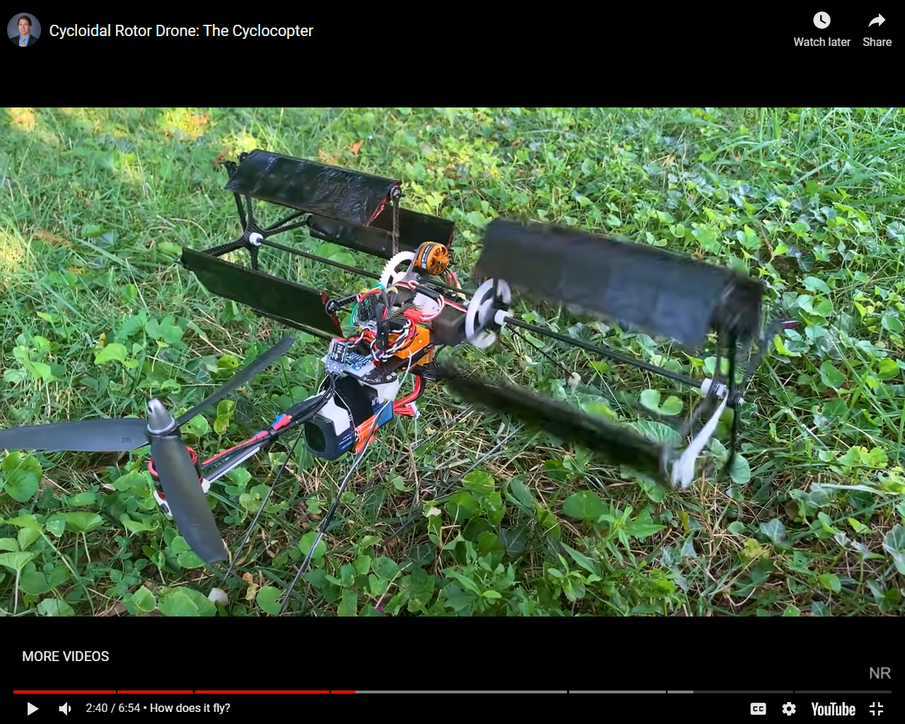 The secret behind the cyclocopter drone