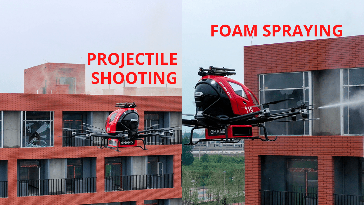 EHang shows incredible capabilities of firefighting drones in new video