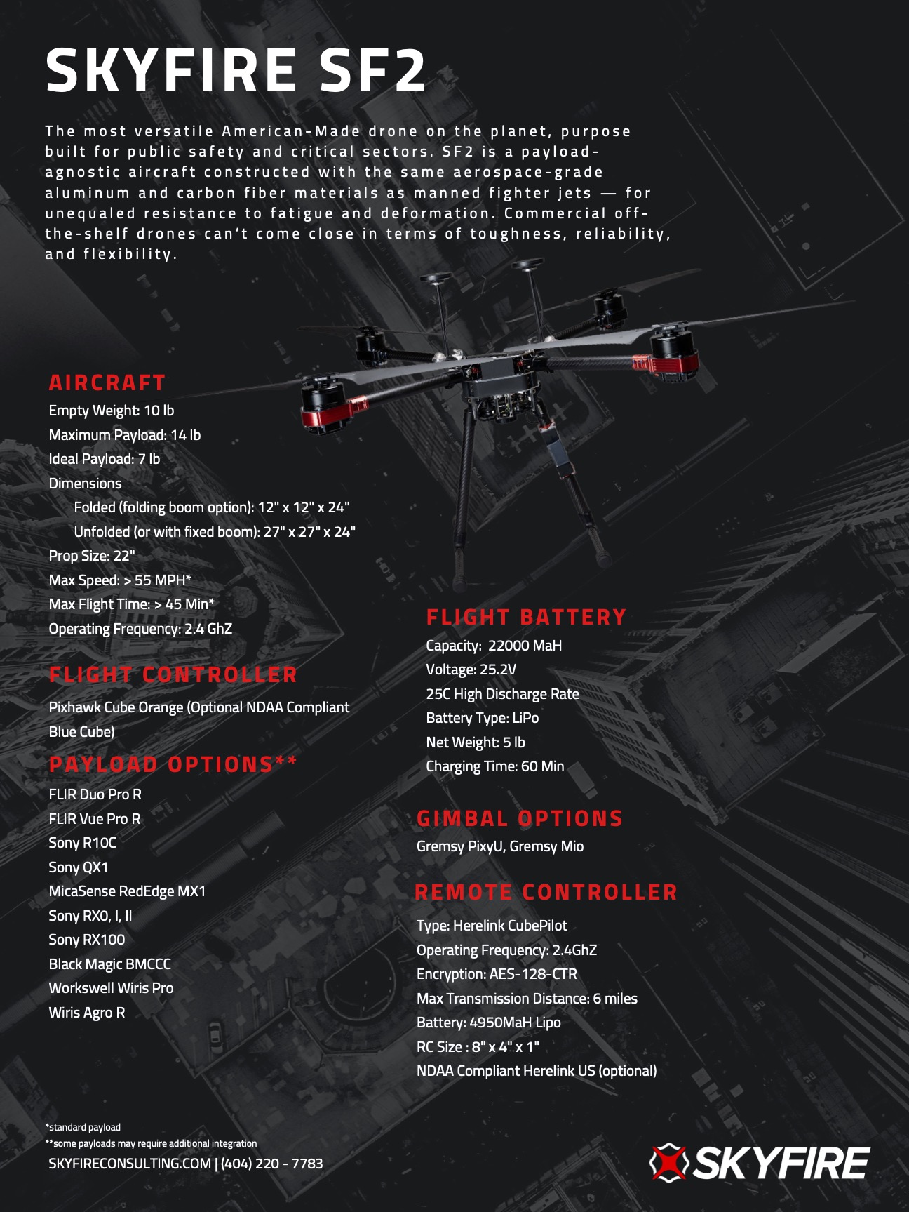 Skyfire unveils SF2 drone for public safety and critical missions