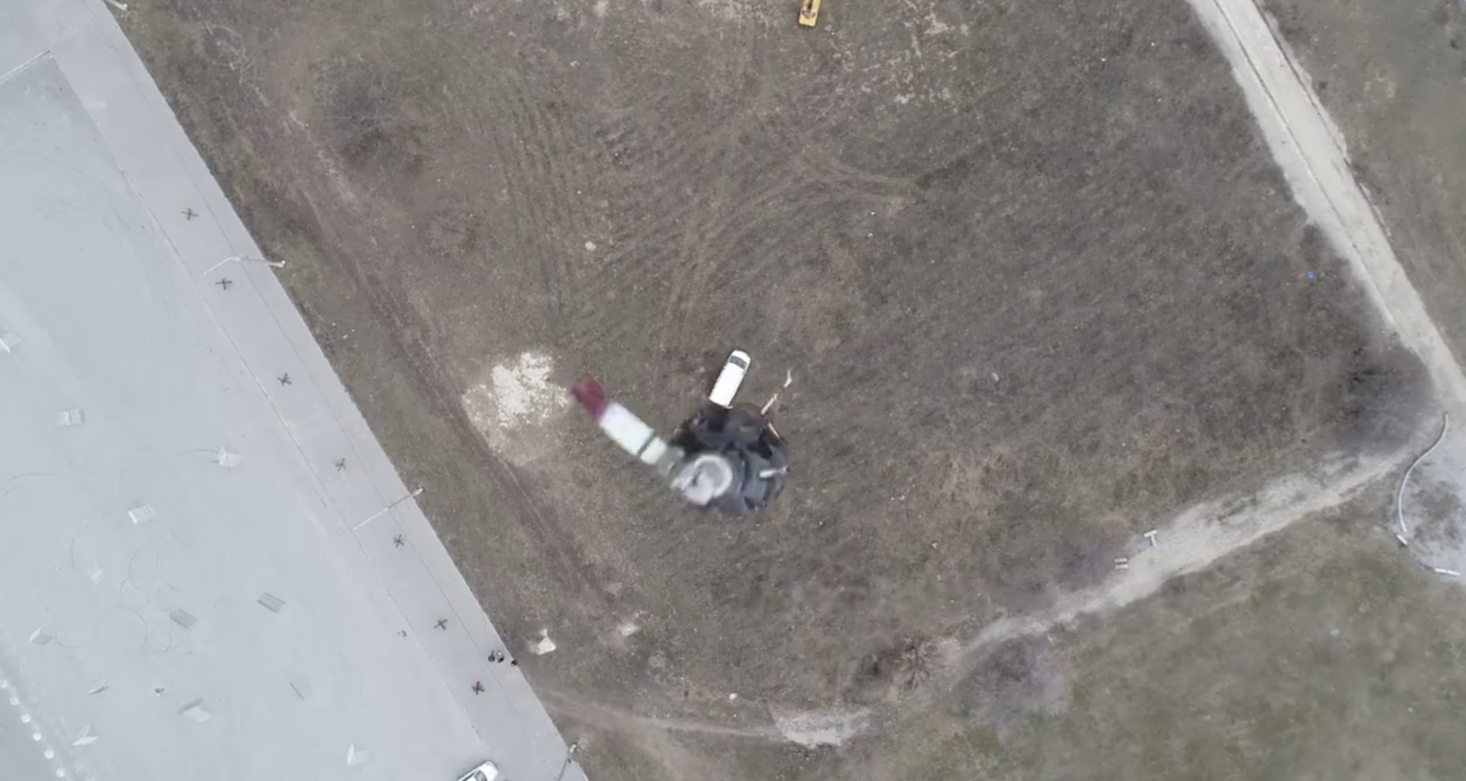 Drone video shows purported DJI drone in spot-on Ukraine grenade drop