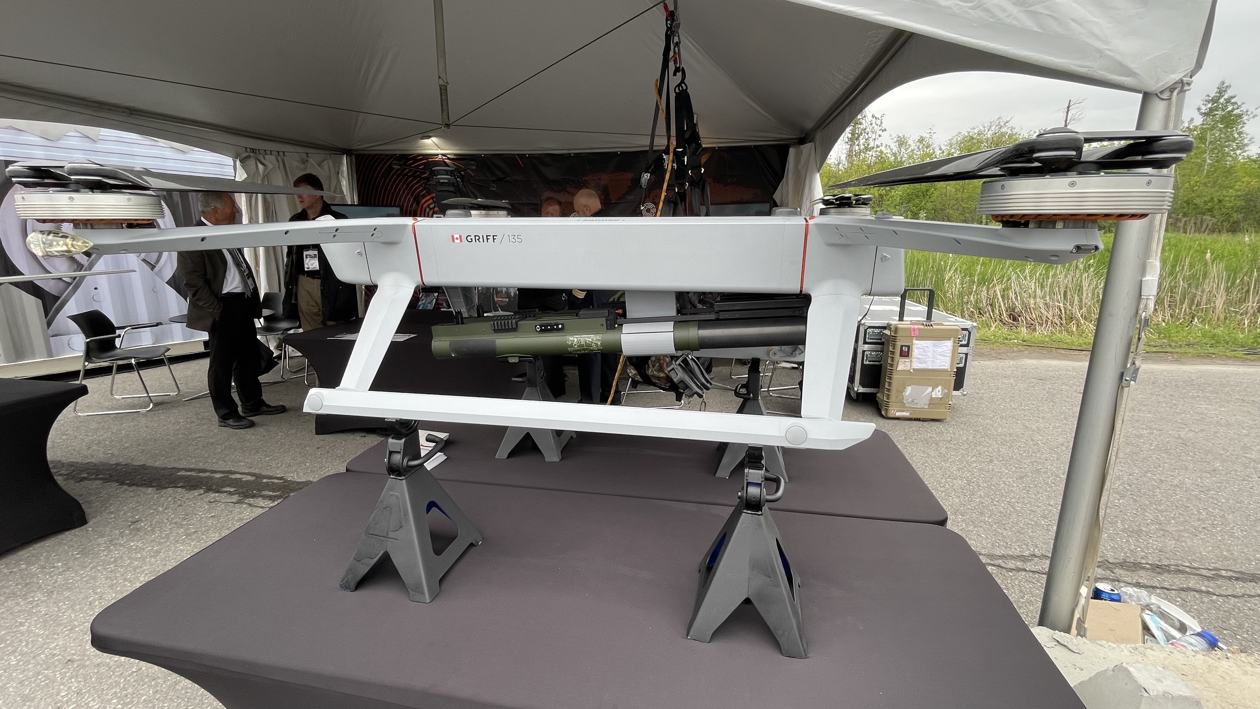 GRIFF Aviation debuts rocket-launching drone at CANSEC - DroneDJ