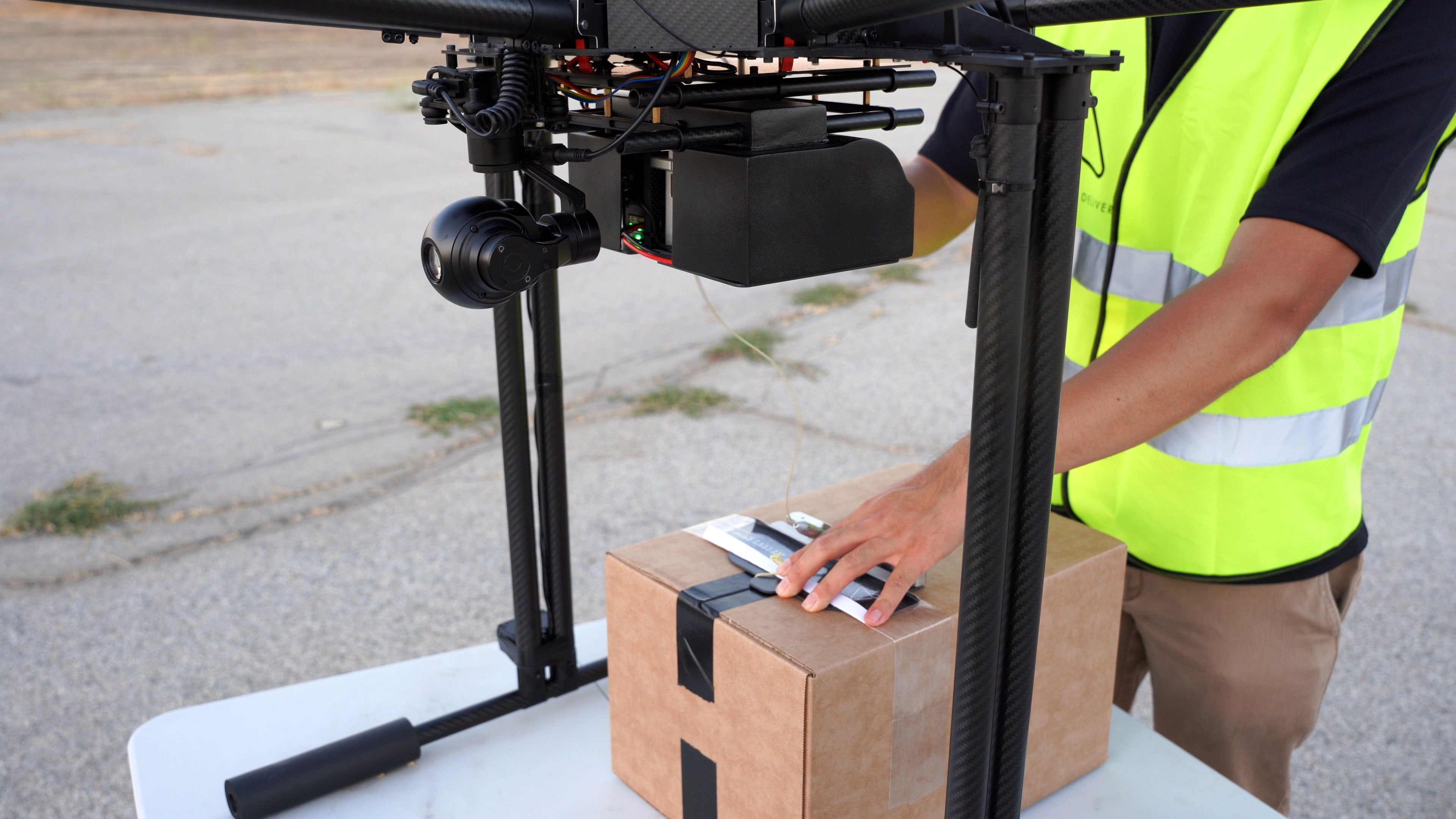 Automated winch for drones can deliver any box up to 22 pounds