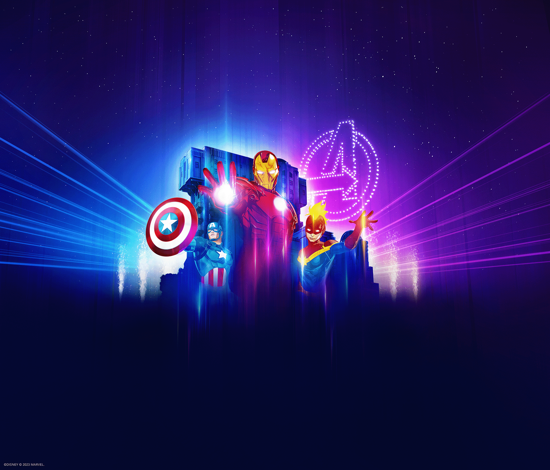 Disneyland Paris's Marvel-themed drone show for 30th anniversary