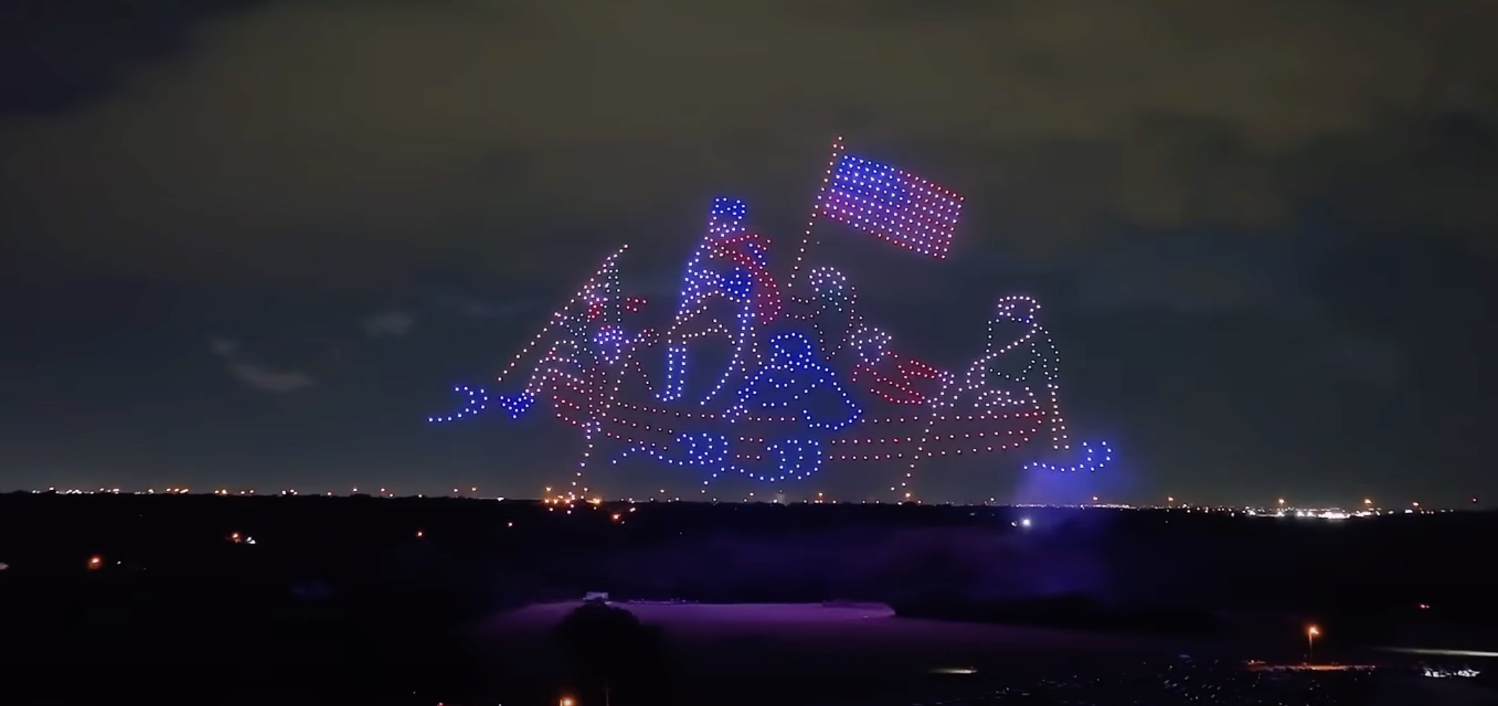 Sky Elements' July 4th drone show greeting sets ‘spell-out record’