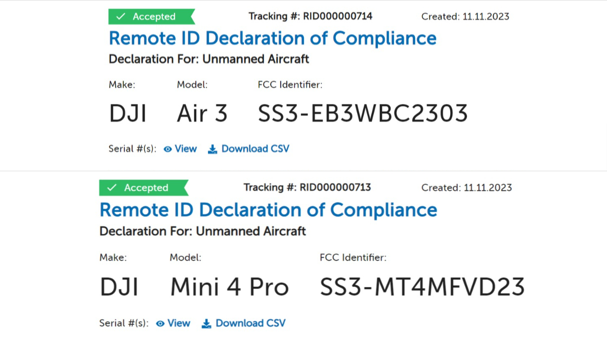 DJI Air 3, Mini 4 Pro get FAA approval for Remote ID compliance